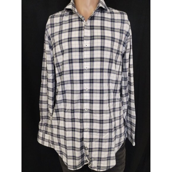 T.M. Lewin | Shirts | Tm Lewin Mens Blue Shirtbutton Up Size 635 Sku ...